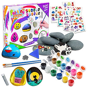 Koltose by Mash Rock Painting Kit for Kids - Extra-Large Arts and Crafts Kit for Kids, Indoor and Outdoor Activities Set for Kids Ages 4 – 16