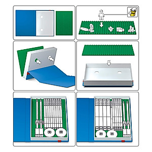 LEGO Stationery Organizer for School, Travel, Office - Organize LEGO Bricks and Stationery - Blue
