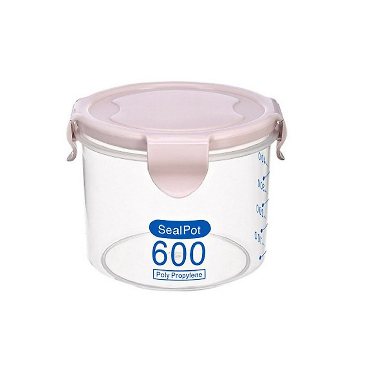 Bluelans Clear Plastic Food Storage Containers Jar Bottle with Lid,Tea Coffee Sugar Canisters 600ml