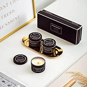 Family Scented Candles, Scented Candles, Fragrance and Soybean Pot Candle Gift Set - 3 Package, 9.6 Ounces, Lavender | Orange Flower | Annatto Candles