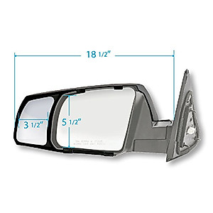 Fit System 81300 Snap-on Black Towing Mirror for Toyota Tundra/Sequoia - Pair