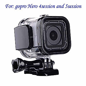 Suptig Replacement Waterproof Case Protective Housing for GoPro Hero Session Hero4 Session Hero5 Session Camera for Underwater Use Water Resistant up to 196ft (60m)