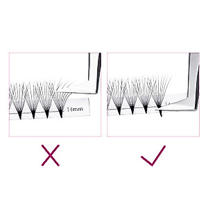 Premade Fans Eyelash Extensions 10D Lash Extensions Premade Fans 0.05 0.07 Thickness Pre Fanned Volume Lash Extensions C D Curl by FADLASH (10D-0.07-D, Mix 8-14mm)