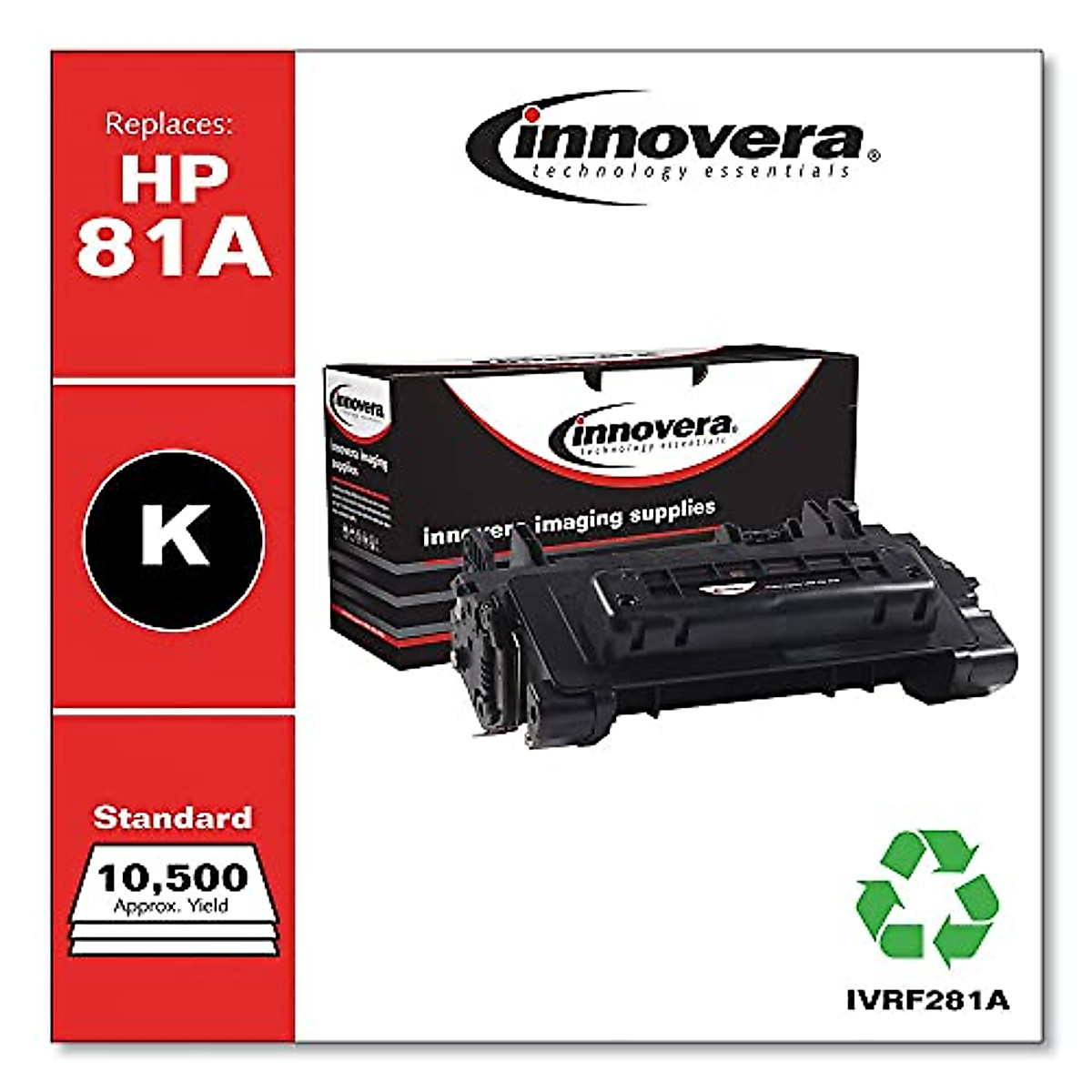 Innovera IVRF281A Remanufactured Cf281a (81a) Toner, Black