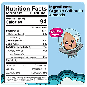 Wilderness Poets SPiN, Organic Almond Milk Concentrate (Unsweetened) - (1 gallon - 8 Pound) - 228 Servings - Make Almond Milk or Non-Dairy Creamer for Coffee, Tea, Lattes, Smoothies and Vegan Desserts (128 Ounce - 8 Pound)