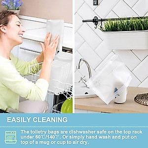 SPLF 4 Pack Leakproof Clear Toiletry bags, TSA Approved Quart Size Zipper Bags, BPA Free Travel Makeup Cosmetic Bags for Women Men, Carry on Airport Airline Compliant Bags