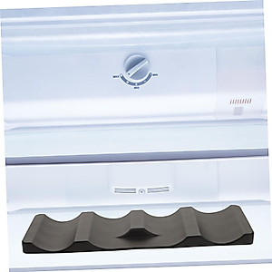 Cabilock Fridge Monkey Mat Refrigerator Organizer Stacks Cans and Bottles for Easy Storage Black