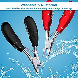 Orelex Toenail Clippers for Seniors Thick Toenails, Toe Nail Clippers Set for Ingrown Toenail, Men and Adults, Professional, Super Sharp Curved Blade Grooming Tool, Predicure,