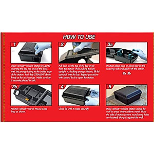 Tomcat Rodent Station, Includes 1 Rodent Station with 4 Bait Securing Rods and 1 Security Key - Fits Rat or Mouse Sized Traps (Baits & Traps Sold Separately) - Use Indoors or Outdoors