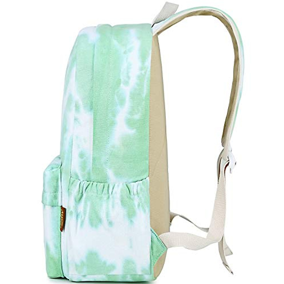 Canvas School Bag Backpack Girls or boy, Ranibow Style Unisex Fashionable Canvas Zip Backpack School College Laptop Bag for Teens Girls Students Casual Lightweight Travel Daypack Outdoor(Red)