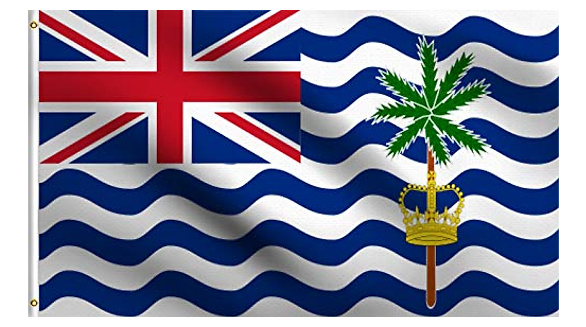 DMSE British Indian Ocean Territory Flag 3x5 ft - Durable 100D