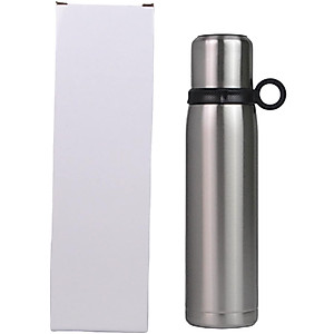 Thermo For Hot Drinks, (SILVER) 20 OZ, BPA-Free, Double Wall Insulated, 304 Stainless Steel Bottle, Vacuum Flask, For Coffee, Chocolate, Tea, Water
