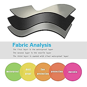 Heavy Duty Wet Dry Vacuum Cover, 22x28 inches, Black, 600D Fabric, Handle and Drawstring, Protects Against Sun, Rain, Snow