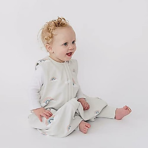 Woolino 4 Season Baby Sleep Bag or Sack with Feet Opening, Merino Wool, 3-4T, Rainbow