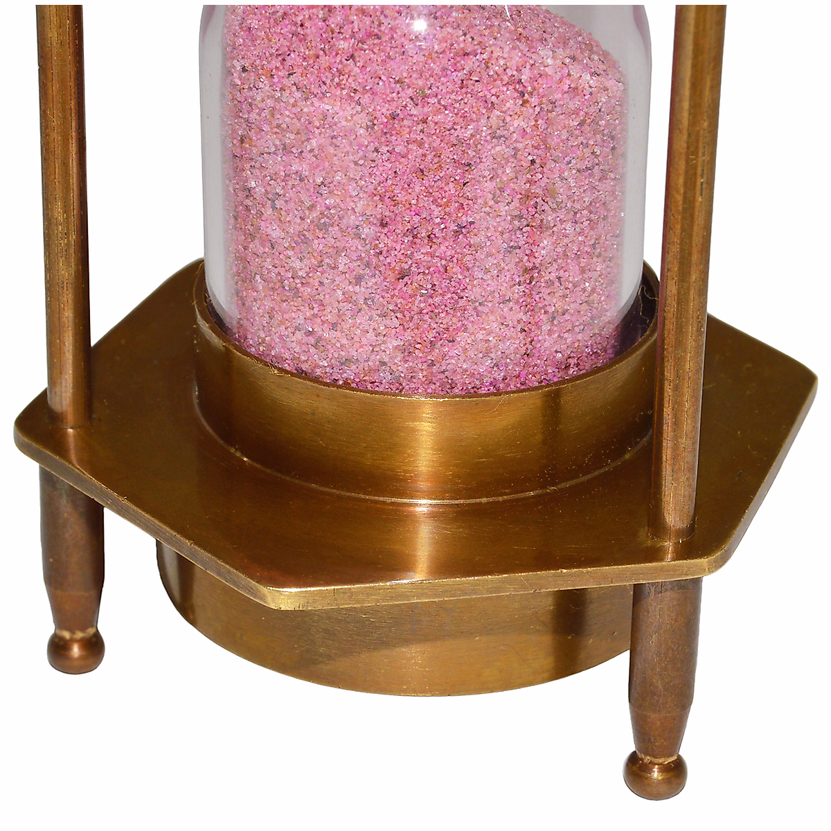 5.75" Brass Pirate Hourglass, Nautical Maritime Decoration with Functional 2 Minute Timer and Navigation Compasses by SciencePurchase