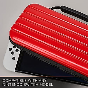 PowerA Travel Pro Case for Nintendo Switch - OLED Model, Nintendo Switch, Nintendo Switch Lite - Red