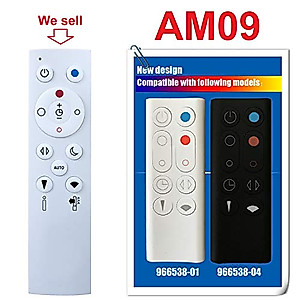 CHOUBENBEN Replacement for Dyson AM09 Fan Heater Remote Control 966538-01 966538-04 for Dyson Hot+Cool Jet Focus AM09