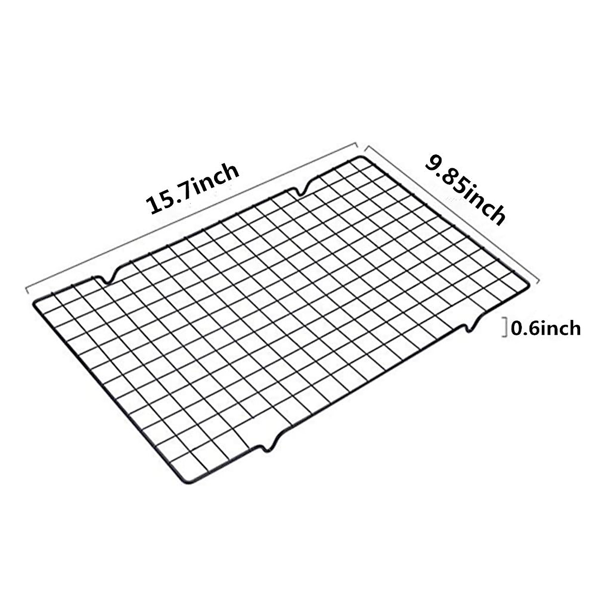 Stainless Steel Cooling Rack for Cooking Roasting Baking Drying, Wire Rack for Cookies Oven Rack, Oven Safe Heavy Duty Grill Rack