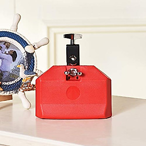 Jam Block, Plastic Musical Percussion Block, Latin Drum Instrument, Red