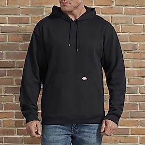 Dickies mens Big Tall Pullover Hoodie Fleece Jacket, Black, Large US
