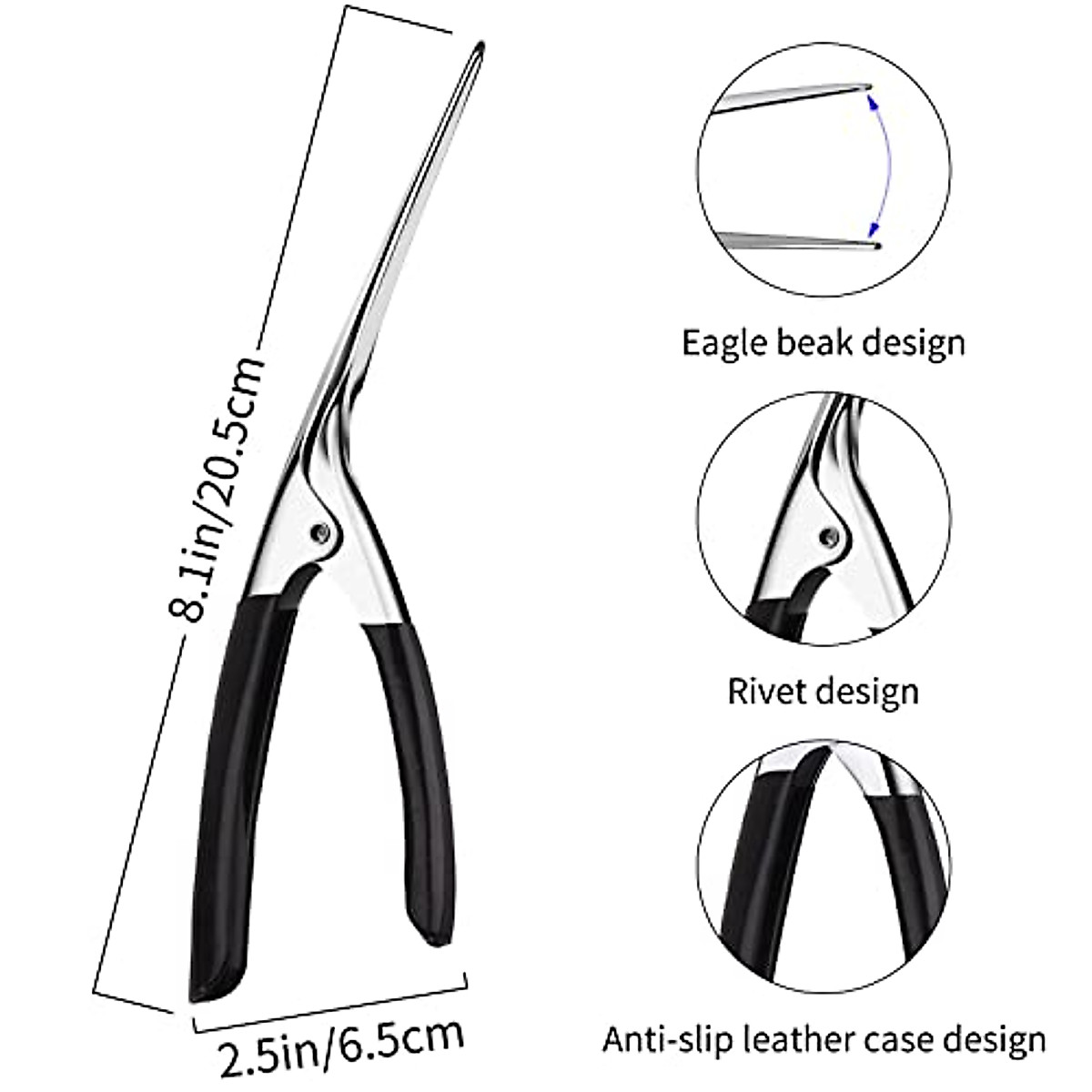 4 PCS Shrimp Deveiner Tool and Peeler, Stainless Steel Shrimp Peeler and Shrimp Cleaner Knife, Easy to Use Shrimp Deveiner, Kitchen Tools