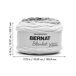 Bernat Blanket Perfect Phasing - 2 Pack of 220 Yards/10.5 oz Forest 100% Polyester Yarn