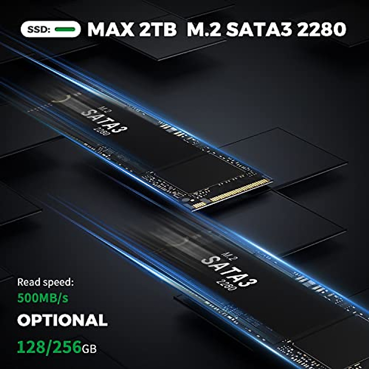 TRIGKEY Mini PC Computer Desktop PC Intel 11th Generation Processors N5095 Micro Computer,16G DDR4 500G M.2 SSD 2280 Green G3, Support Micro PC W10 Pro Dual 4K@60Hz HDMI/WiFi 5/BT