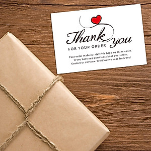 50 PCS Thank You for Your Order Cards - Customer Thank You Cards-Postcards Purchase Inserts to Support Small Business, Package Insert 4X6 Inches.