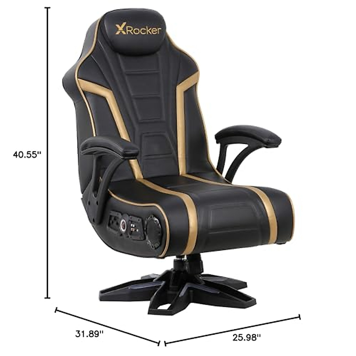 X Rocker Trident Pedestal Gaming Chair SE Pro Video Gaming Lounging Pedestal Chair Bundle