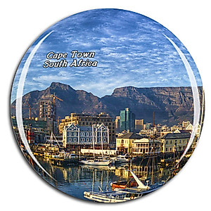 Weekino South Africa Table Mountain Cape Town Fridge Magnet 3D Crystal Glass Tourist City Travel Souvenir Collection Gift Strong Refrigerator Sticker