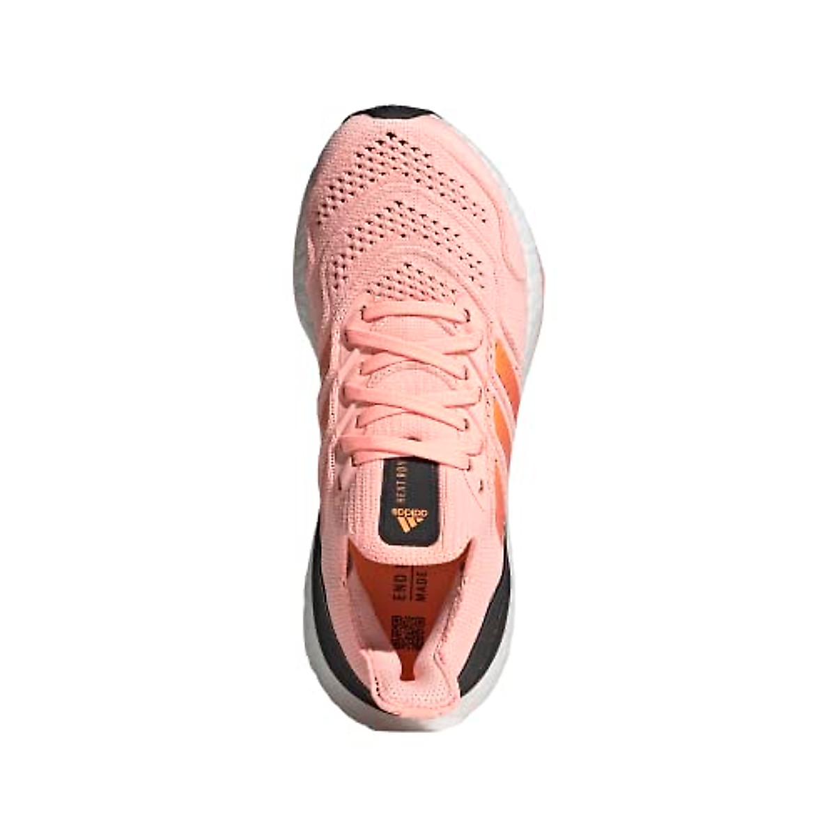 adidas Women's Ultraboost 22 Running Shoe, Light Flash Orange/Flash Orange/Turbo, 7