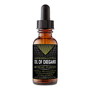 Absonutrix Oil of Oregano 43 mg, 540 Servings, 2 Oz Bottle, High Bioavailability, 85% Carvacrol oil, Quick Absorption, Potent Ingredients, Cruelty-Free, Third-Party Tested, Non-GMO, Made in USA