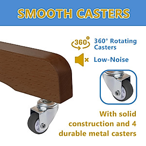 Falling in Art Large Wooden Print Rack, Art Drying and Display Rack with Rolling Casters, Storage Rack for Canvas, Prints, Panels, Posters, Shows and Art Exhibitions, Brown