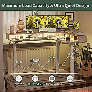 FEZIBO L Shaped standing desk