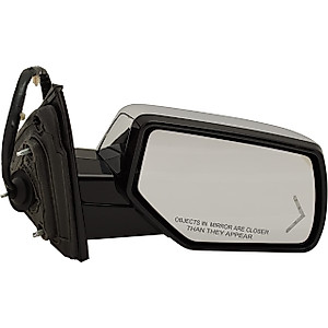Kool Vue Right Power Heated Mirror for Chevrolet Tahoe Suburban 2015-2020 Power Fold With Signal Light, Memory & Puddle Lamp; Without Blind Spot Monitor & Auto-Dimming Chrome w/o Object Sensor