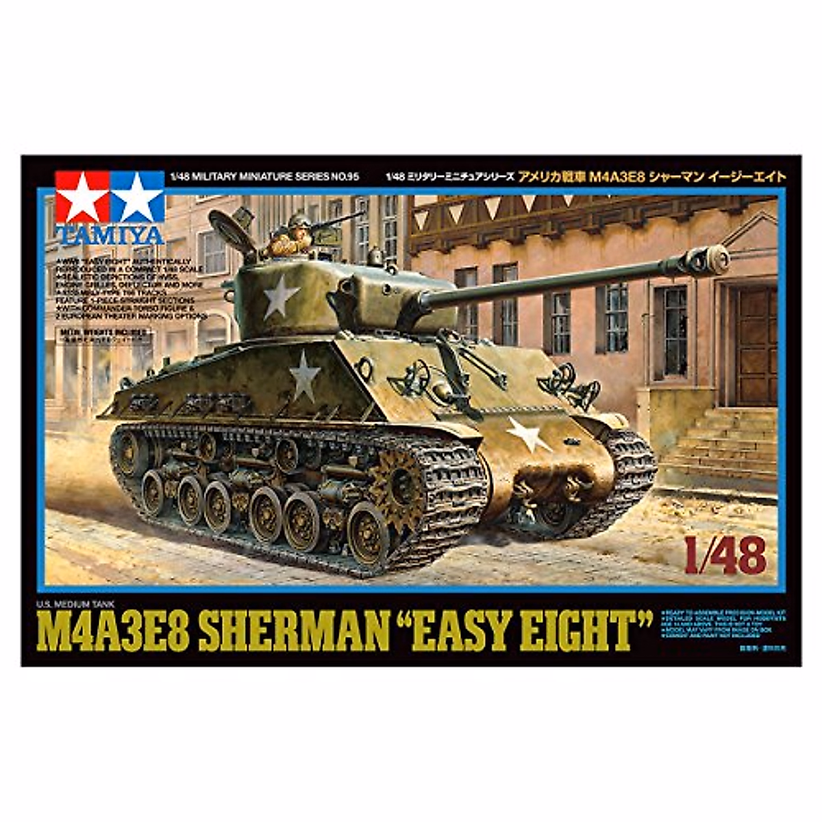 Tamiya 32595 1/48 US Medium Tank M4A3E8 Sherman Plastic Model Kit