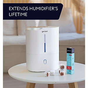 Humidifier Water Cartridge (5-Pack) Compatible with LEVOIT, GENIANI, EVERLASTING, Universal Humidifier Cleaner, Demineralization Cleaning Cartridges - Water Replacement Tablets