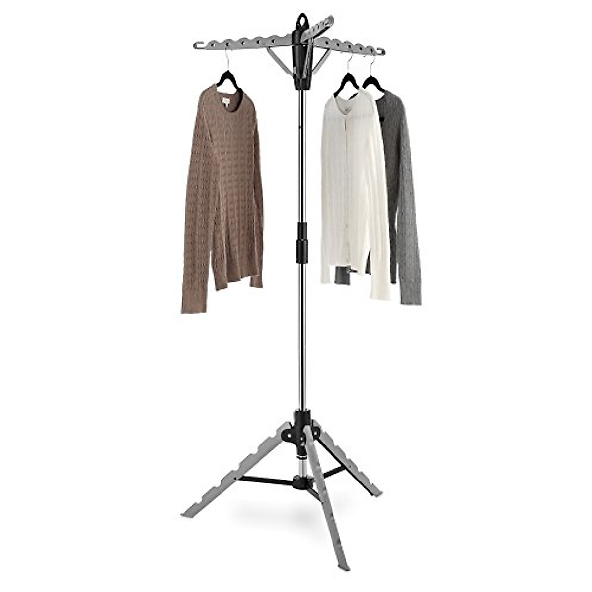 Whitmor Garment & Drying Rack, 28x28x64.5, Grey