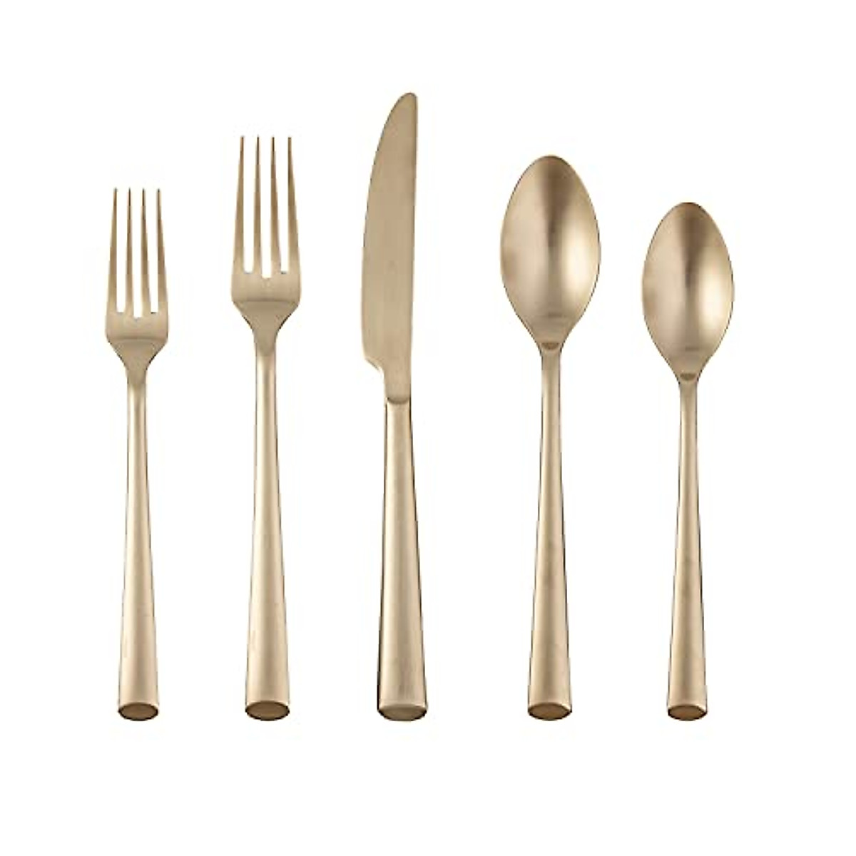 Cambridge Silversmiths Gilda Champagne Satin 20-Piece Flatware Set, Service for 4