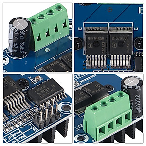 5PCS BTS7960 DC Stepper Motor Driver Module 43A Current Limit Control Module H-Bridge PWM Smart Car Board Compatible with Raspberry Pi Smart Car