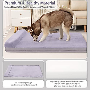 Dog Beds for Large Dogs Orthopedic Dog Bed Pillow Pet Bed Mat 39 inch Joint Relief Pet Sleeping Mattress, Non Slip Removable Washable Cover