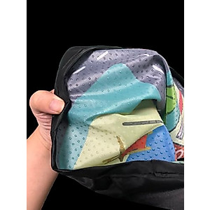 Toy Storage Basket with Cityscape Playmat - 11.8" Drawstring Toy Storage Bag with Foldable Play Mat Featuring Nonslip Backing - Portable Slide-Away Toy Storage Basket for Playrooms/Home/Travel