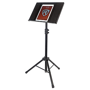 Rockville + DJ Tripod Laptop/Tablet/Ipad Stand with Dual Trays + RLS67 Professional
