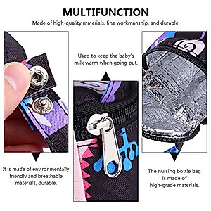 Kisangel Milk Bottle Insulated Carrier Baby Water Bottle Strap Bag Travel Outdoor Bottle Keep Warm Carrying Sleeve Pouch 20X12X1cm