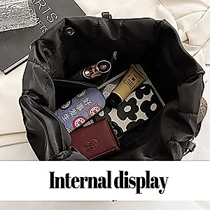 Leather Tote Bags for Women Handbag Tote Purse with Wide Shoulder Strap Crossbody Bag Commuter Bag for Office Travel School (Beige)