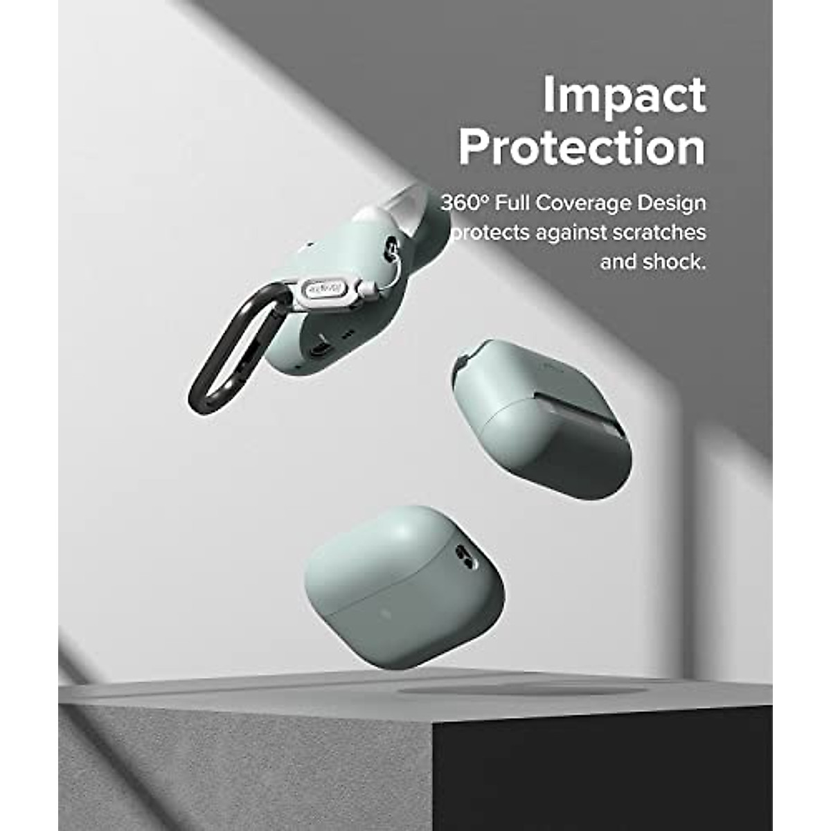 Ringke Silicone Case Compatible with AirPods Pro 2 Case, Slim Lightweight Cover Designed for AirPods Pro 2nd Generation Case - Seafoam