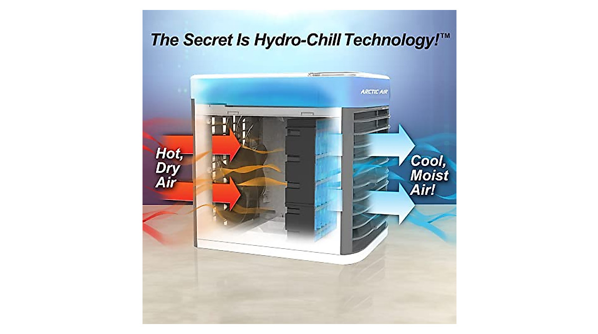 Arctic Air Pure Chill Evaporative Cooler – Portable Personal Air Cooler