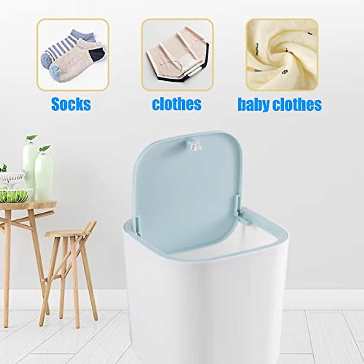 3.8L Mini Washing Machine, Portable USB Powered Smart Timing Laundry Tub with Low Noise, Personal Cleaning Machine Turbine Washers for Socks/Underwear/Bra/Baby Clothes