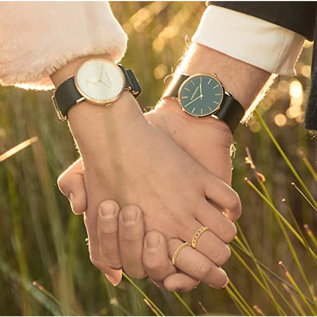 TOBENY 8PCS 14K Gold Plated Stacking Rings for Women Gold Silver Knuckle Stackable Rings Size 4 to Size 11 1.5mm/2mm/3.8mm Eternity Wedding Band Rings