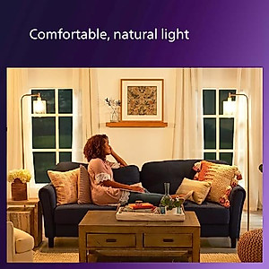 PHILIPS LED Frosted Flicker-Free Dimmable A19 Ultra Definition Light Bulb, EyeComfort Technology, 800 Lumen, Daylight (5000K), 8W=60W, E26 Base, Title 20 Certified